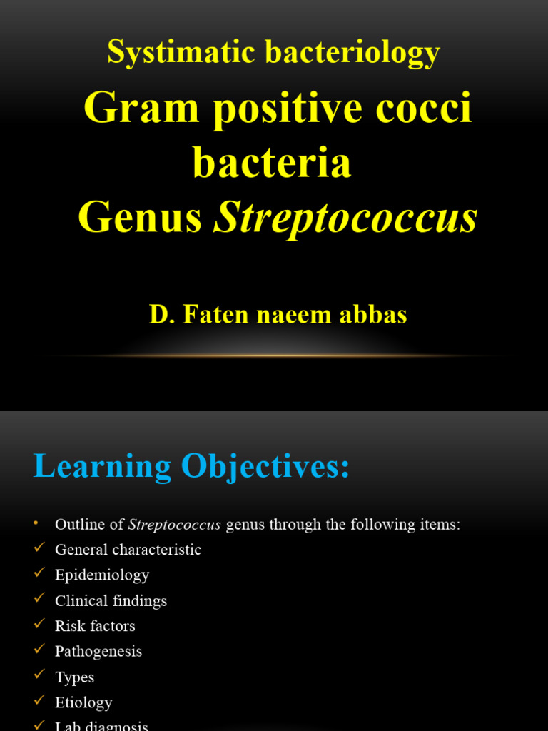 Streptococcus Species | PDF | Streptococcus | Infection