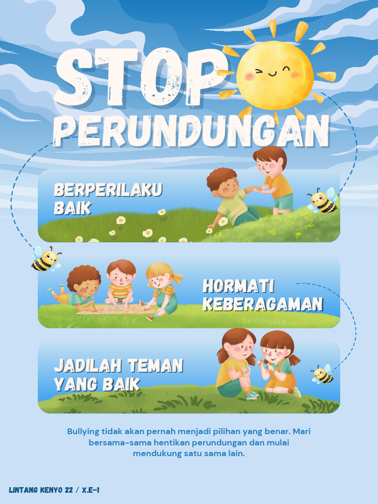 Poster Anti Perundungan untuk Anak | PDF | Pengembangan Diri ...