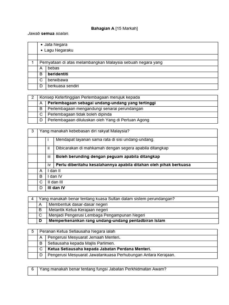 Gempur 3 STPM Sem 1-2024 (Skema) Kedah | PDF