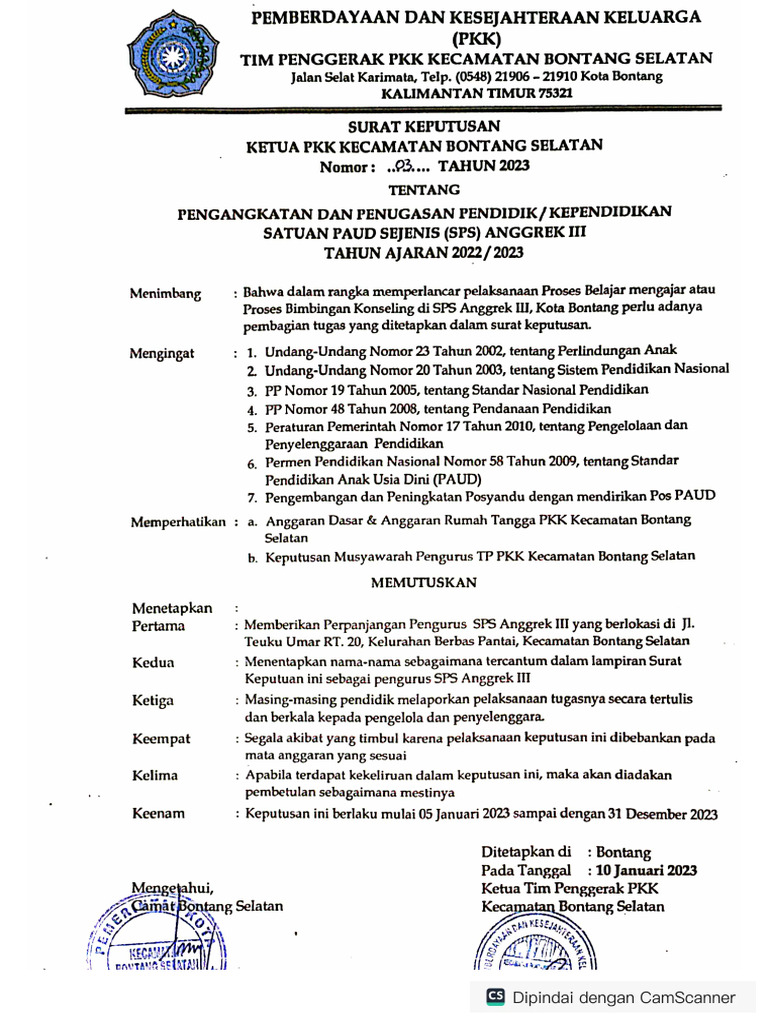 SK PENGANGKATAN Dan SK PEMBAGIAN TUGAS | PDF SK PENGANGKATAN Dan SK PEMBAGIAN TUGAS | PDF