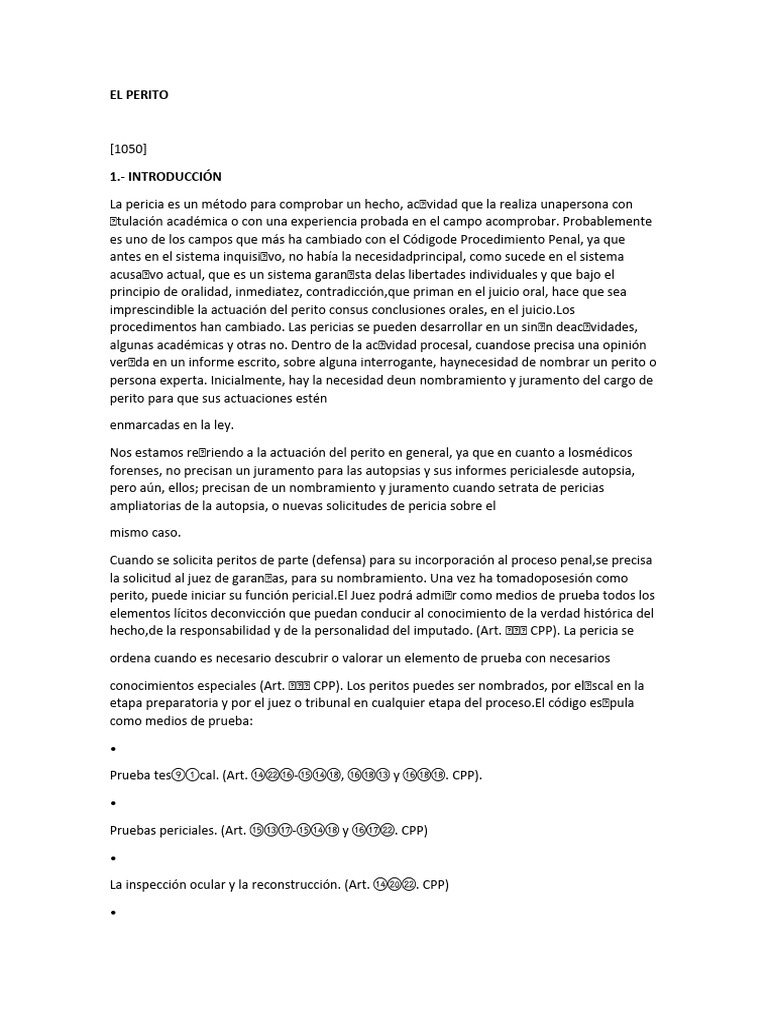 El Perito Medicina Legal Pdf Testigo Experto Jurisprudencia Médica