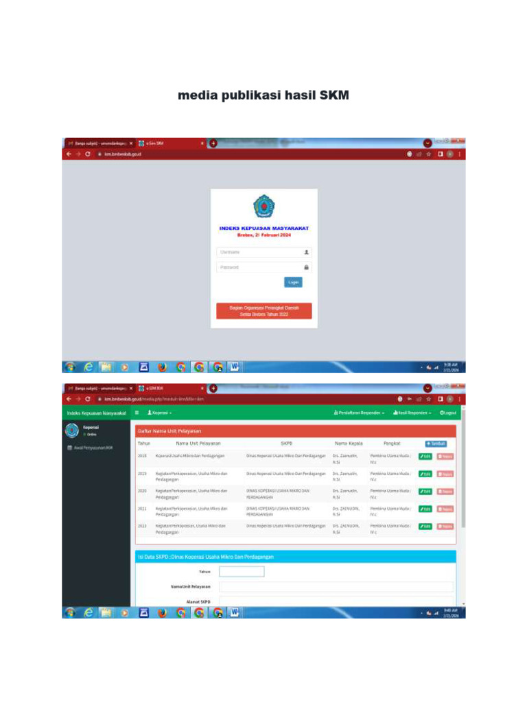 Publikasi Hasil SKM Terbaru | PDF