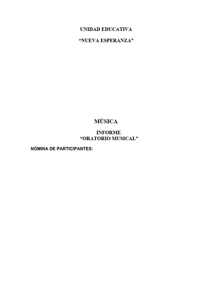 Oratorio Musical: Definición y Evolución | PDF | Música clásica