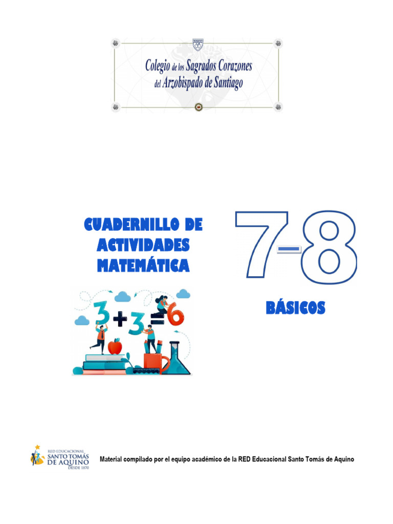 Cuadernillo 7°-8° Básicos Matemática | PDF | Temperatura | Agua