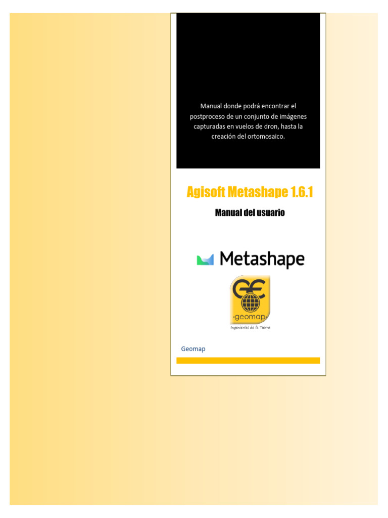 Manual Del Usuario Agisoft Metashape 1 V3 | PDF