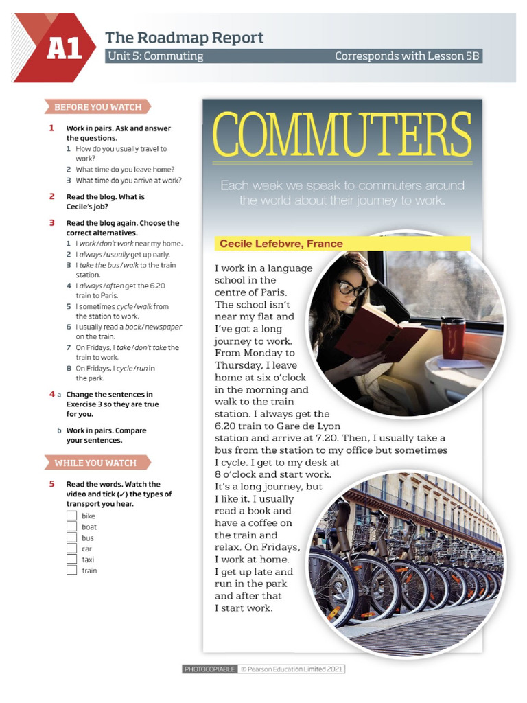 Roadmap A1 Video Worksheet 5 | PDF