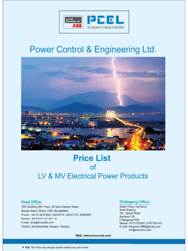 PCEL Price List-2024 | PDF