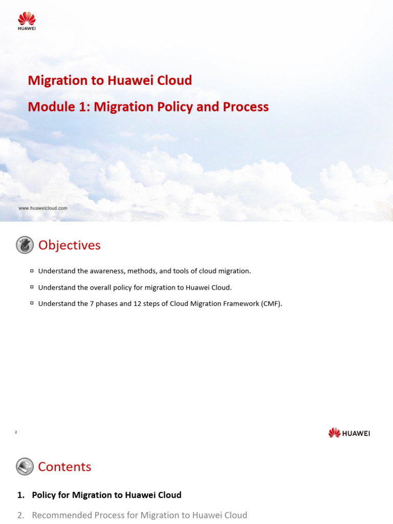 Huawei Cloud Migration Framework Guide | PDF | Cloud Computing ...