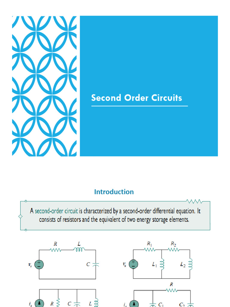 DC CIRCUITS - Second Order Circuits | PDF | Electrical Network ...