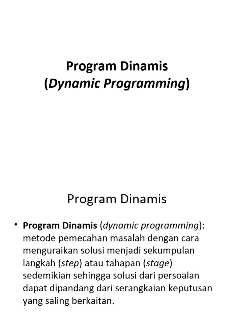 Program Dinamis1 | PDF