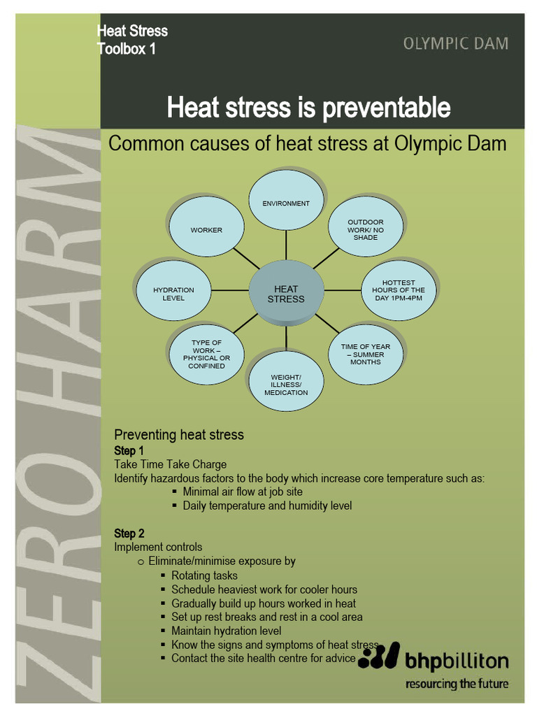 Preventing Heat Stress at Work | PDF | Hyperthermia | Dehydration
