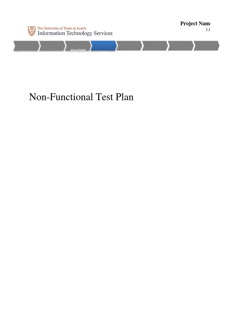 Non-Functional Test Plan Template | PDF | Software Testing | Systems ...