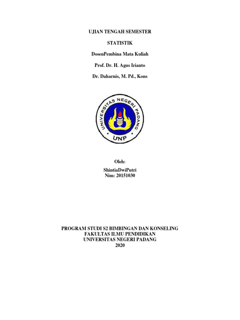 Uts Statistik Shintia | PDF