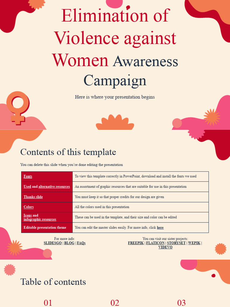 Elimination of Violence Against Women Awareness Campaign by Slidesgo ...