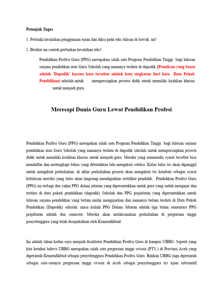 Tgs B.indonesia Fuan Maharani Kep (23212040) | PDF