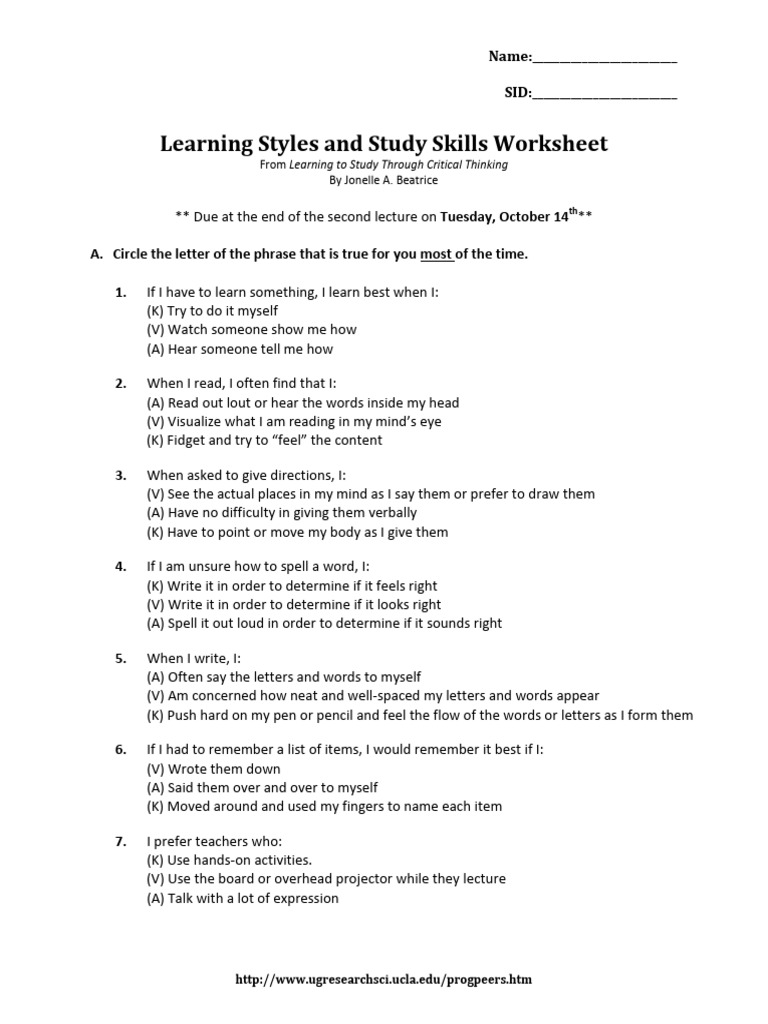 Learning Styles | Download Free PDF | Learning Styles | Learning