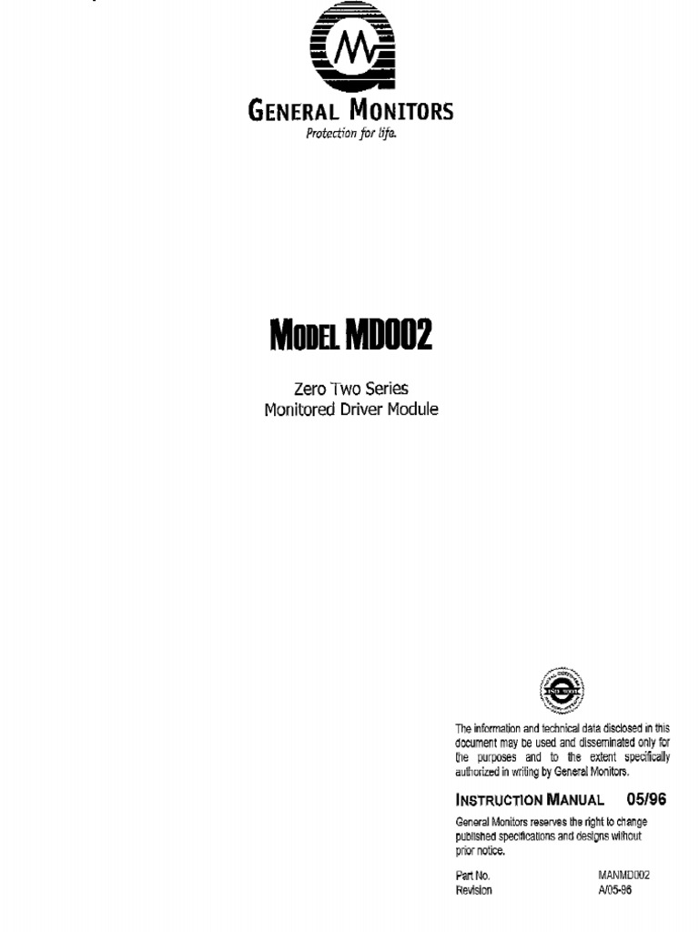 MD002 Manual | PDF