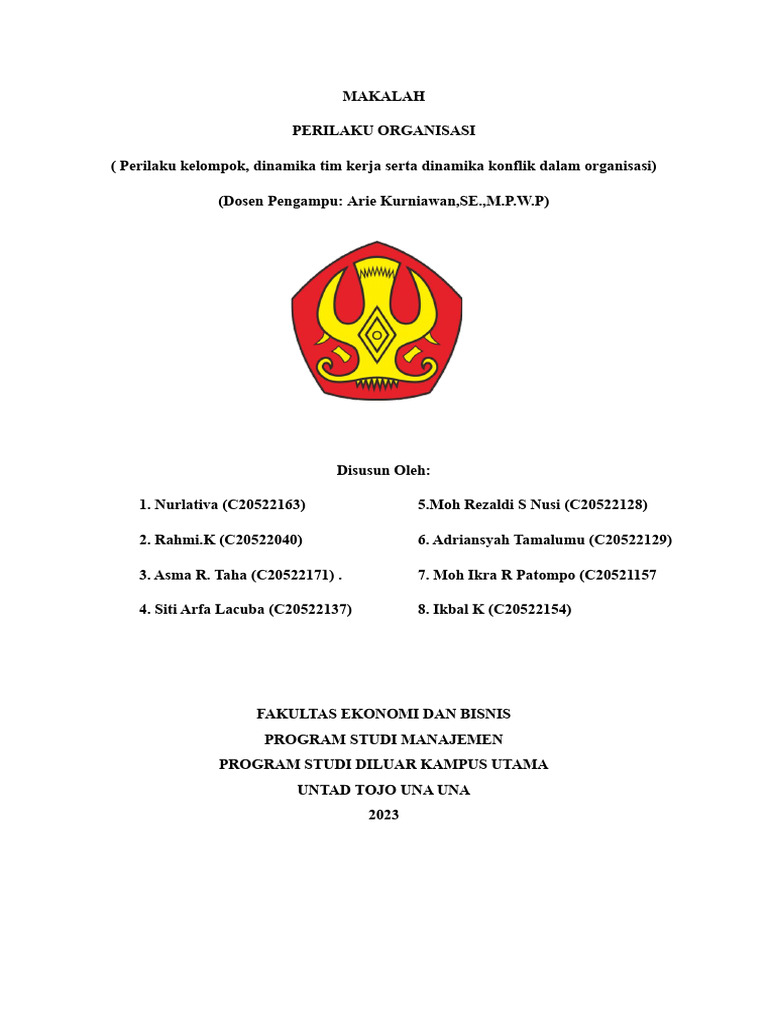 Makalah Kel.1 MK Perilaku Organisasi | PDF