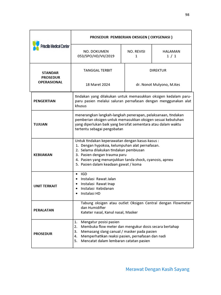 053 Spo 057 Oksigenasi | PDF
