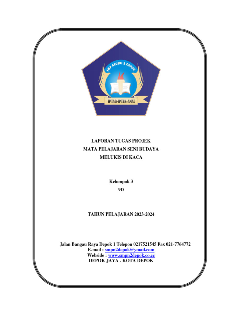 Laporan Melukis Di Kaca | PDF | Kajian Bahasa Asing | Seni