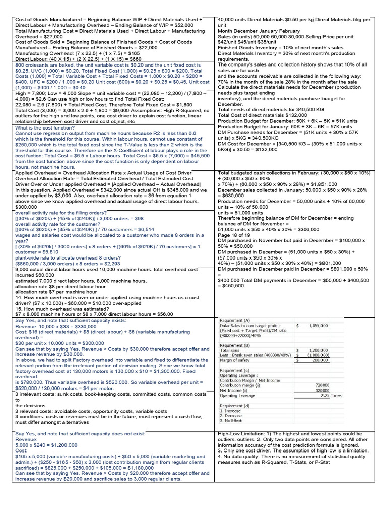 Manufacturing Cost Analysis and Budgeting | PDF | Labour Economics ...