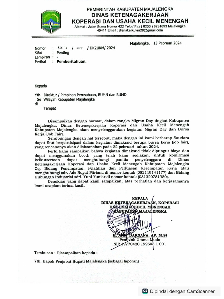 Undangan Job Fair | PDF