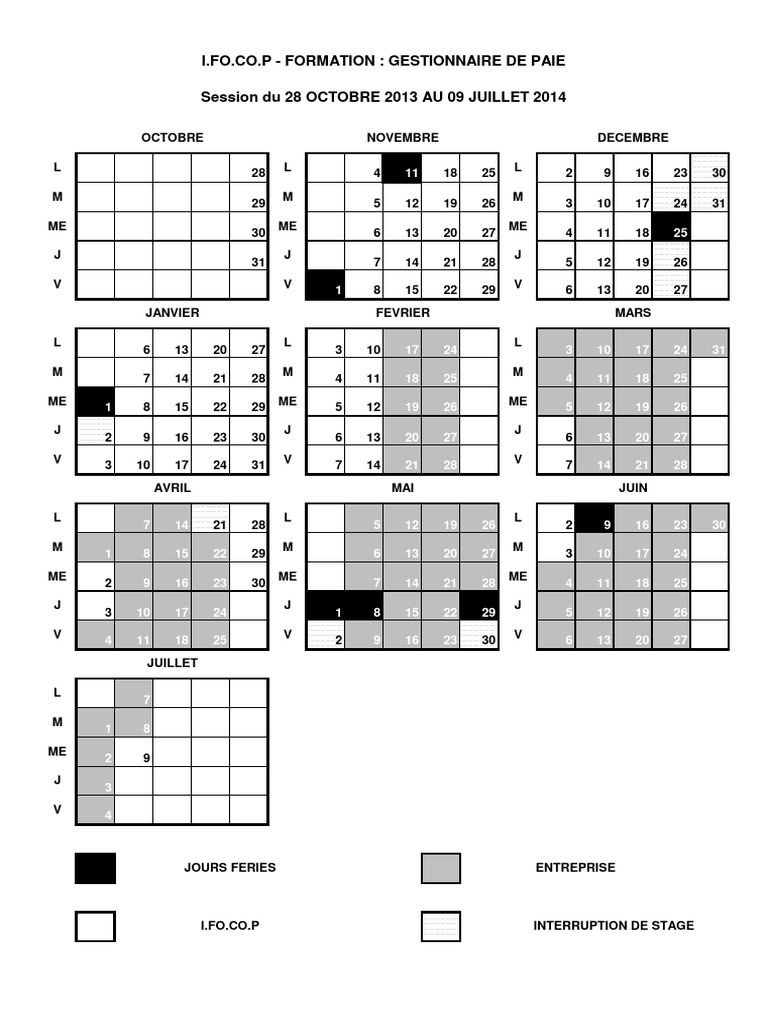 Calendrier Protocole GP 28 Octobre | PDF