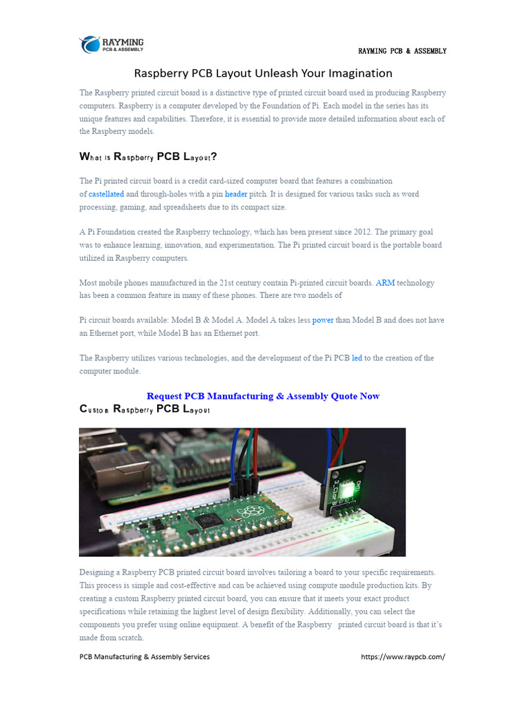 Raspberry PCB Layout Unleash Your Imagination | PDF | Random Access Memory | Graphics Processing ...