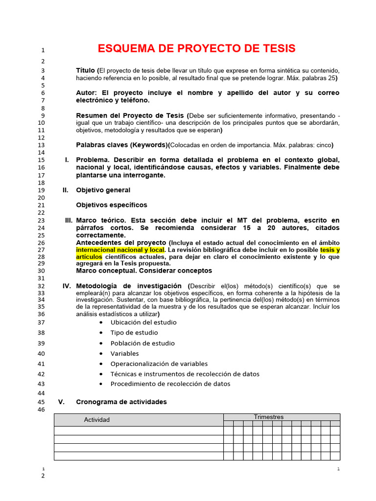 Formato de Proyecto-Py N - Dra. Angela Esteves | PDF | Publicación ...