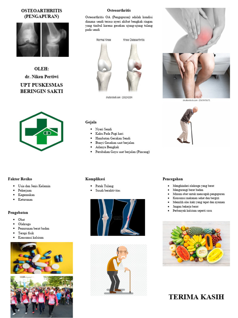 Leaflet Osteoarthritis Pdf