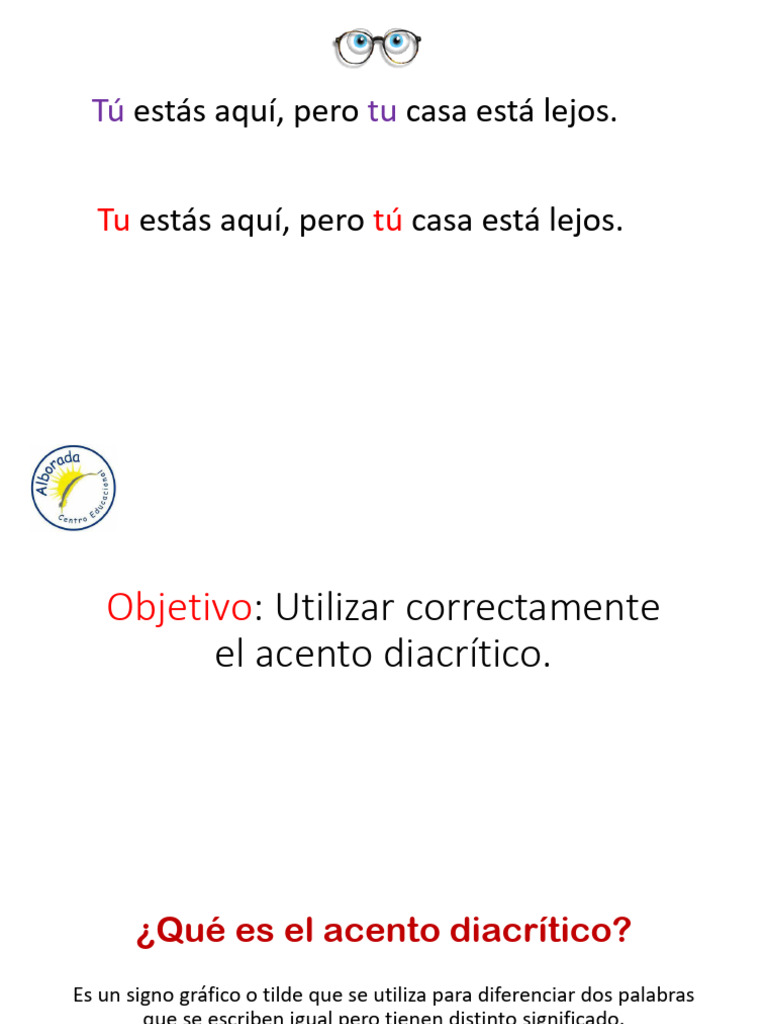 Guía de Acentos Diacríticos | PDF | Tipología Lingüística | Sintaxis