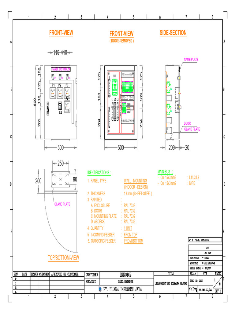 Panel Distribusi Spesifikasi dan Desain | PDF | Electrical Engineering ...