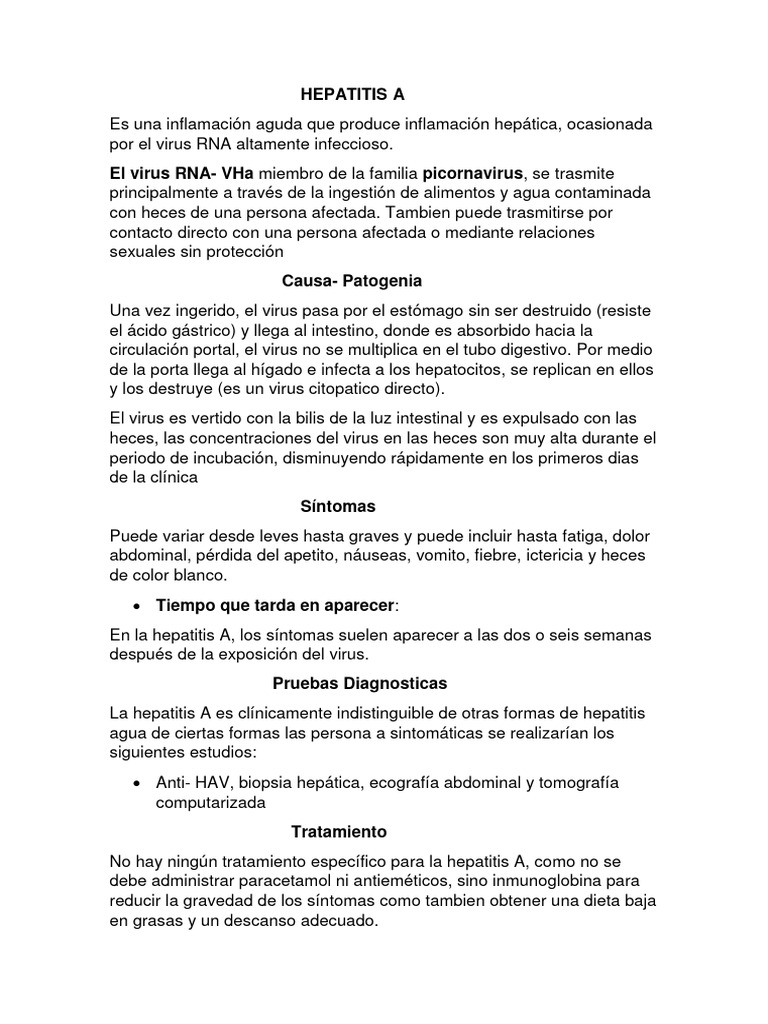 Hepatitis A | PDF | Hepatitis | Infección