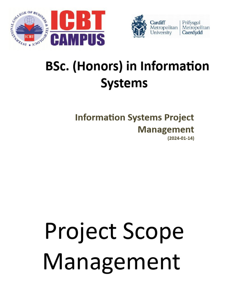 Project Scope Management Up | PDF | Brainstorming | Project Management
