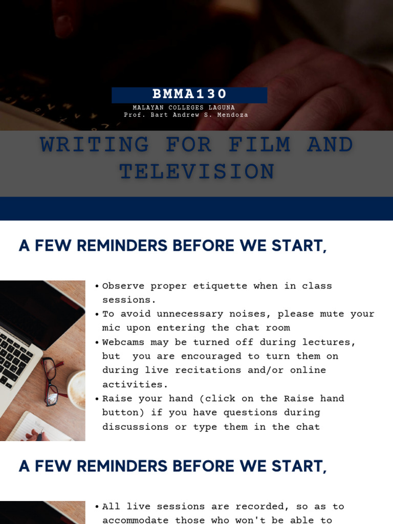 1 BMMA130 - Scriptwriting Format (Narrative Screenwriting) | PDF | Screenplay