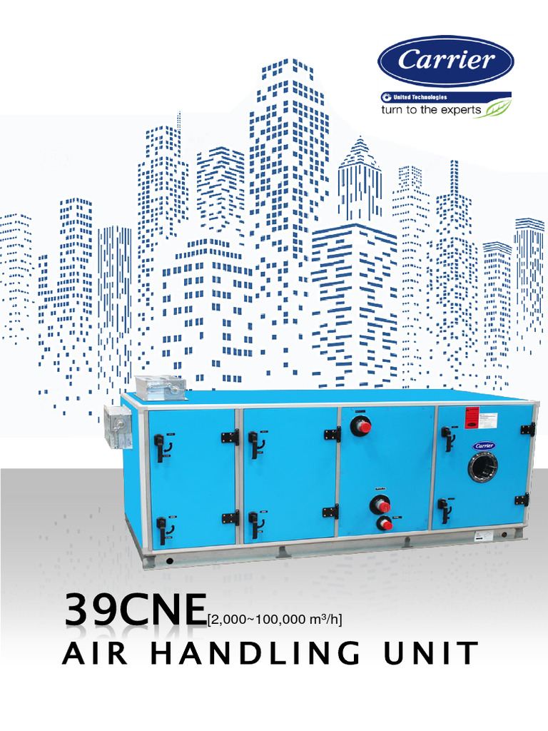 39CNE Air Handling Unit Features | PDF | Pipe (Fluid Conveyance ...