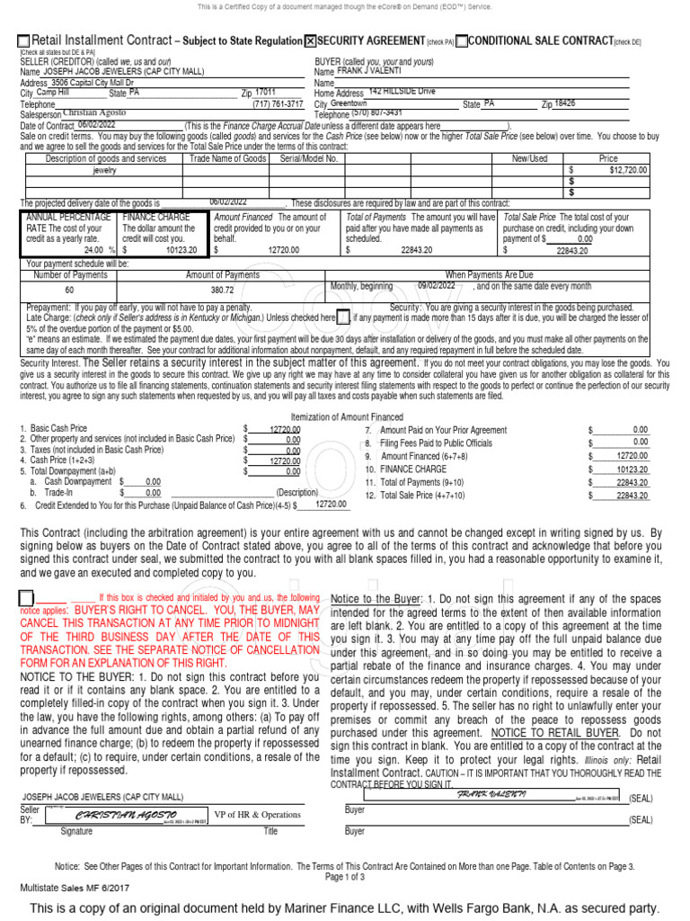 Contract | PDF | Indemnity | Credit