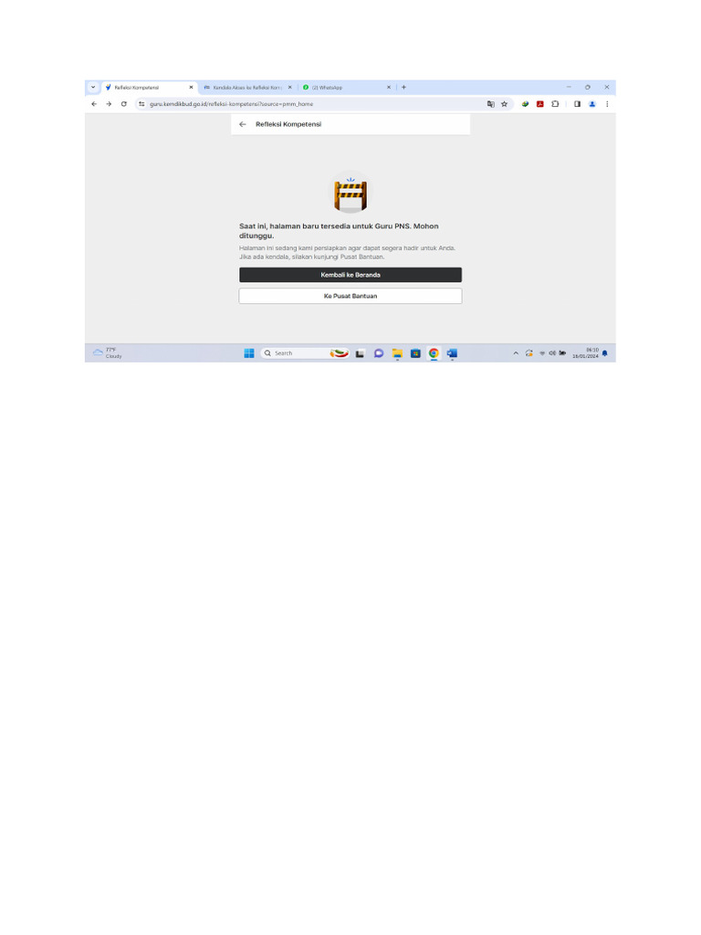 Kendala Refleksi Kompetensi | PDF