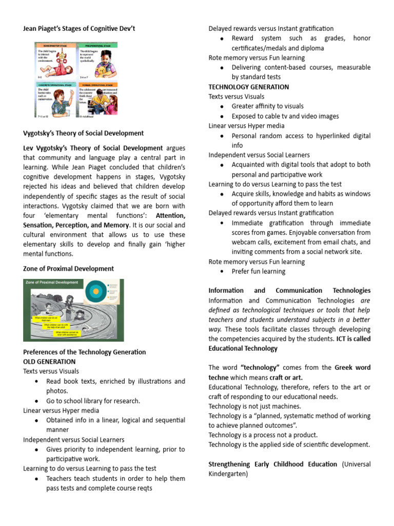 Jean Piaget | PDF | Curriculum | Learning