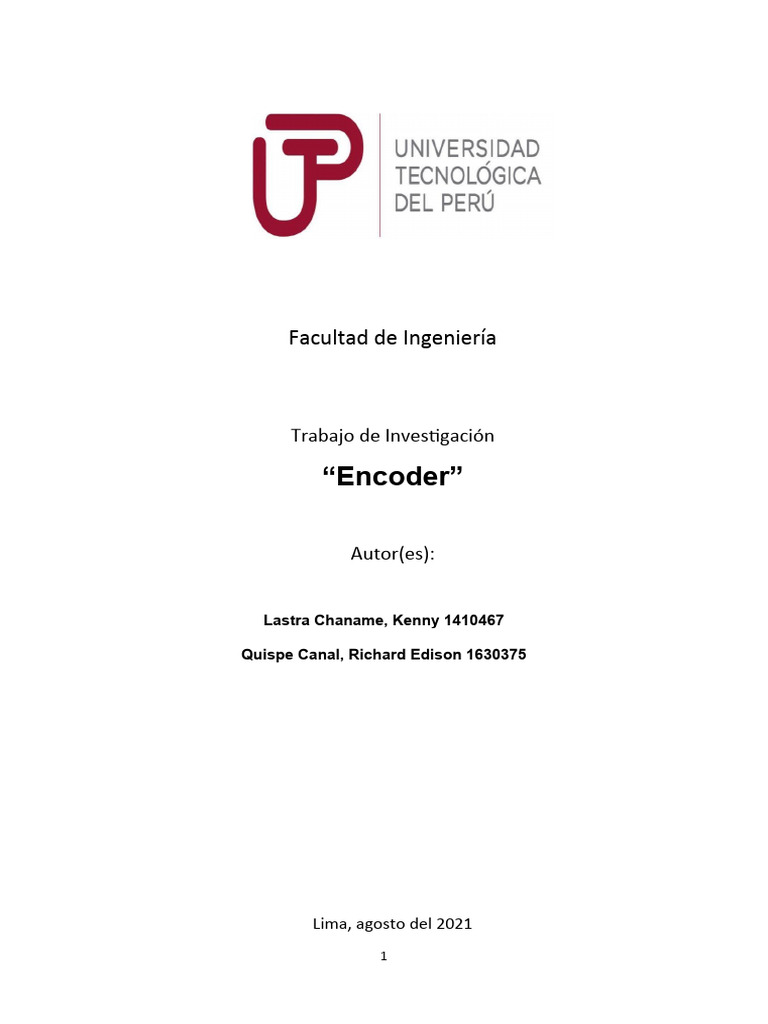 Sensor Encoder | PDF | Ingenieria Eléctrica