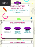 Solid Mensuration Formulas | PDF | Area | Triangle