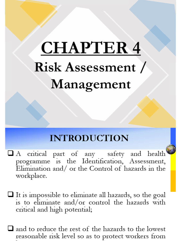 Hazard Analysis and Risk Assessment - Chapter 4 | Download Free PDF ...