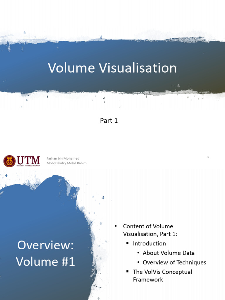 05 Volume Visualisation (Part 1) - A-3 | PDF | Voxel | Ct Scan