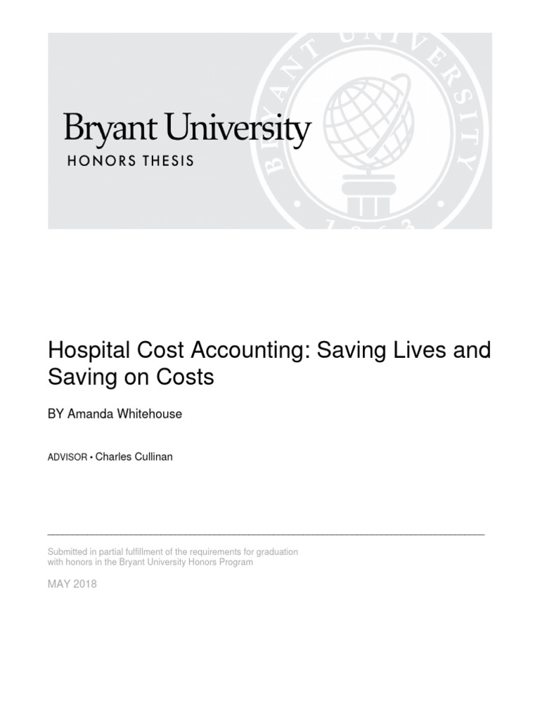 Hospital Cost Accounting | PDF