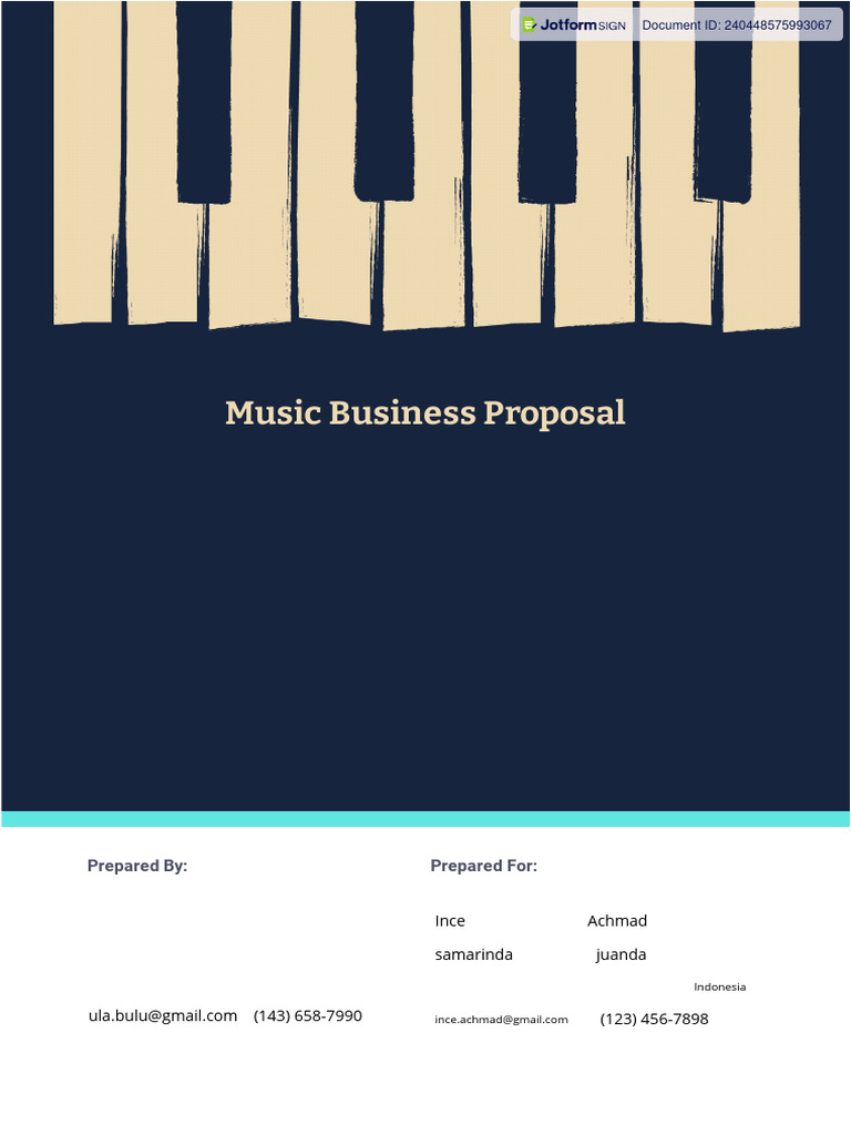 Music Business Proposal | Download Free PDF | Marketing | Social Media