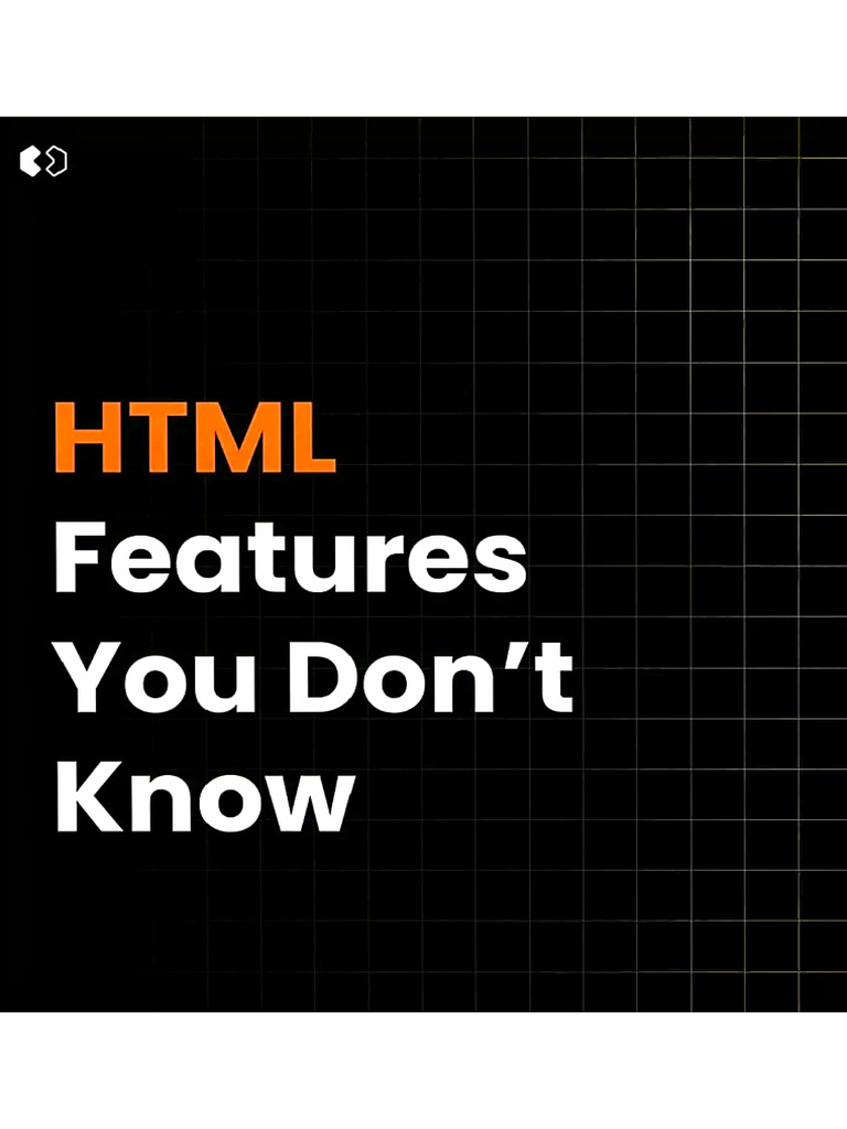 HTML Features | PDF