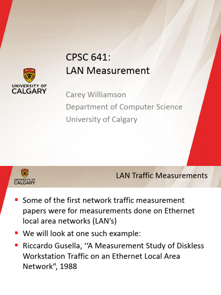 Ethernet LAN Traffic Measurement Study | PDF | Science & Mathematics ...