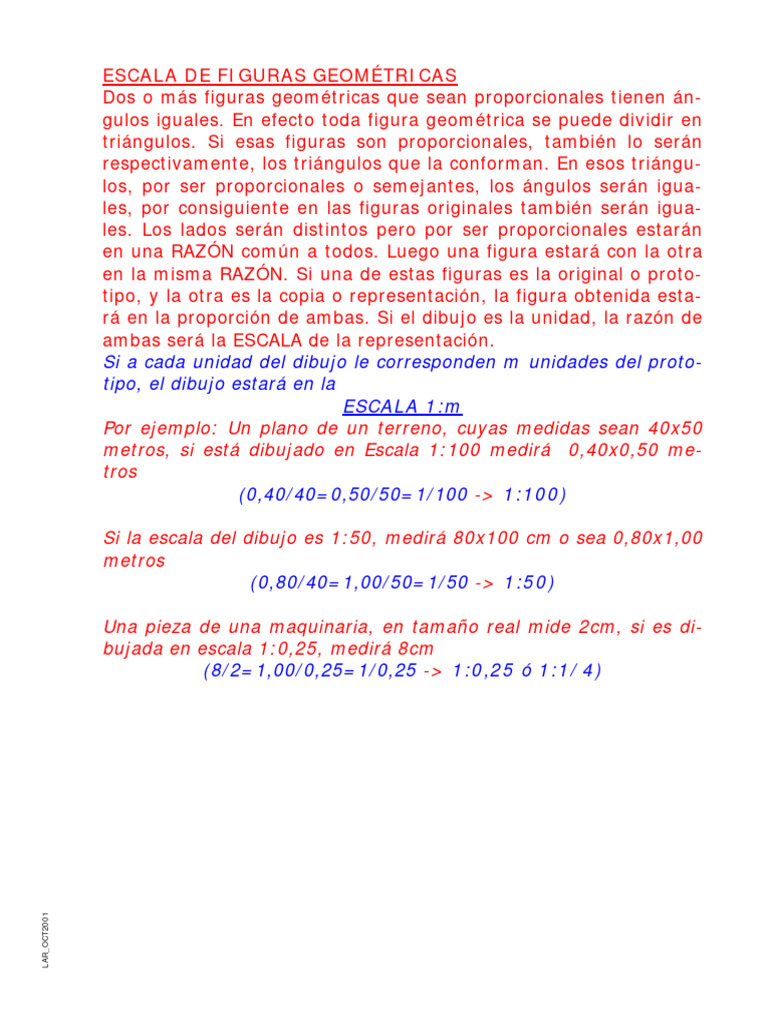 Escalas de Figuras Geometrícas | PDF | Geometría | Geometría euclidiana