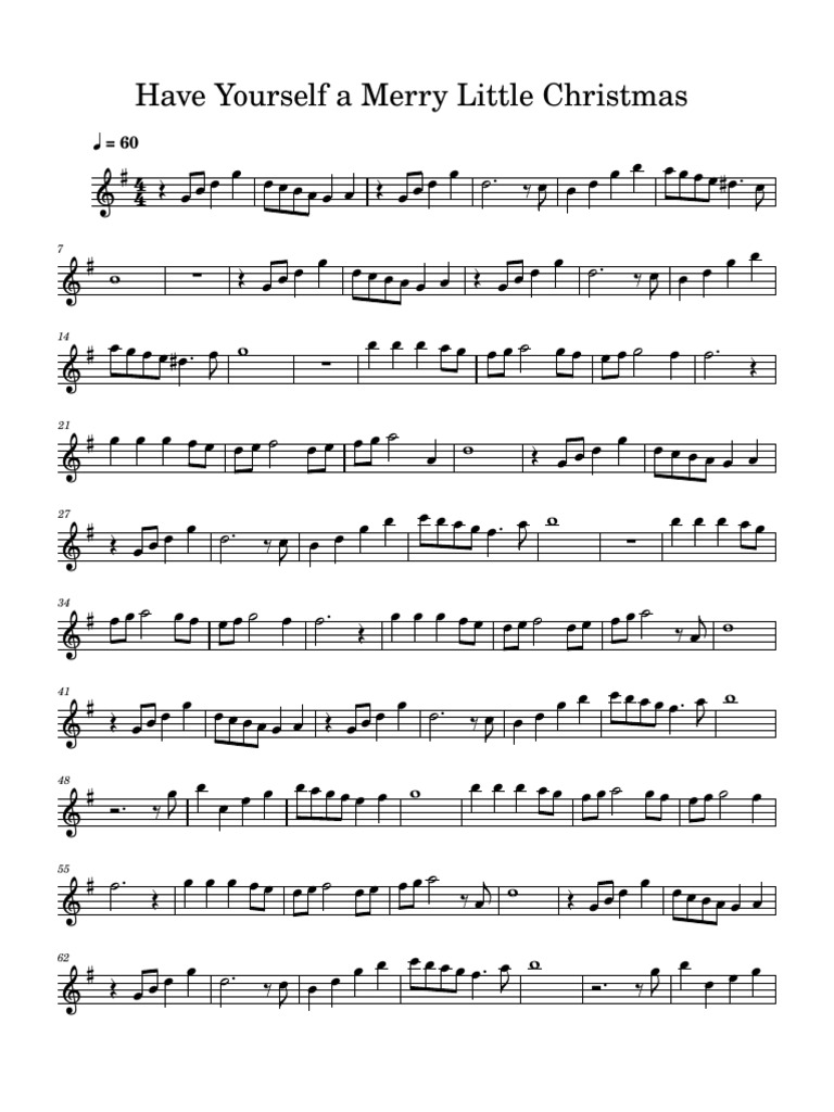 Have Yourself A Merry Little Christmas | PDF