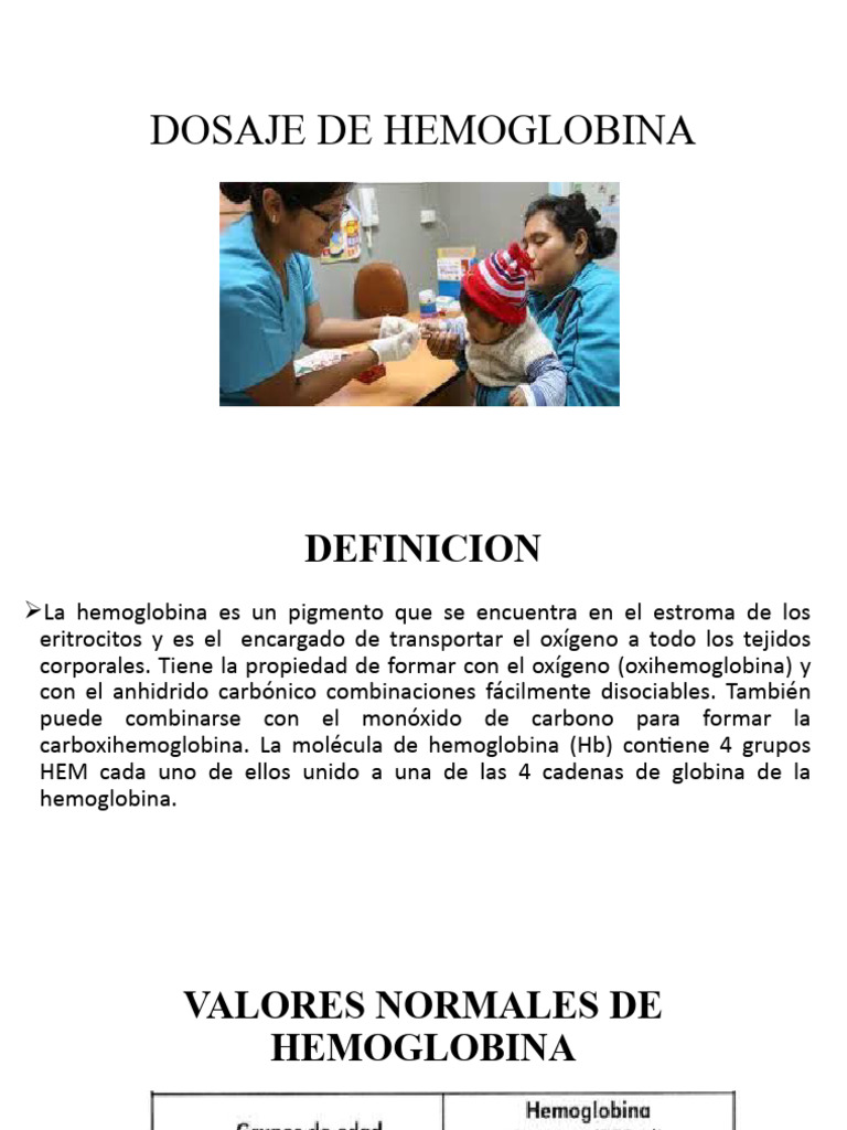 Dosaje de Hemoglobina | PDF | Hemoglobina | Sangre Dosaje de Hemoglobina | PDF | Hemoglobina | Sangre